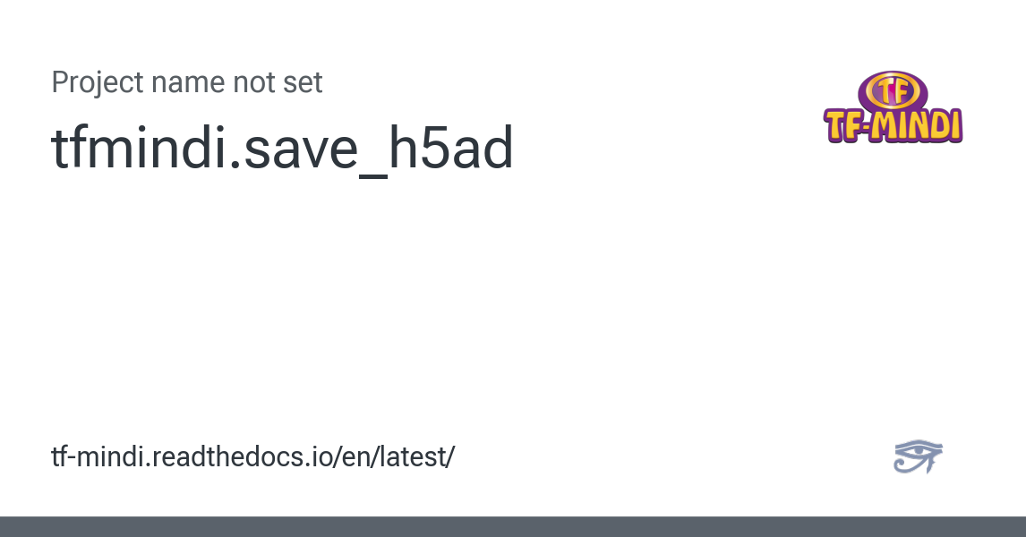tfmindi.save_h5ad — TF-MInDi